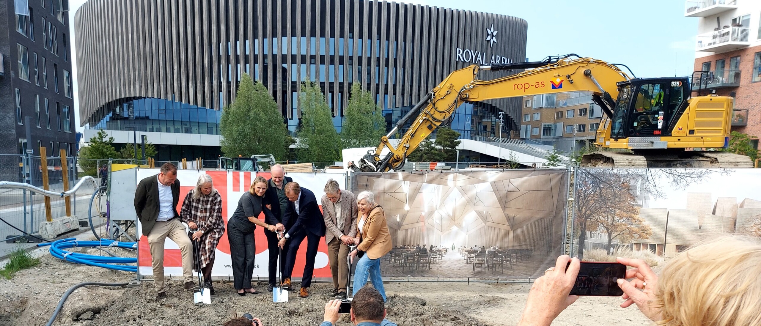 Første spadestik til ny kirke i Ørestaden | Københavns Stift